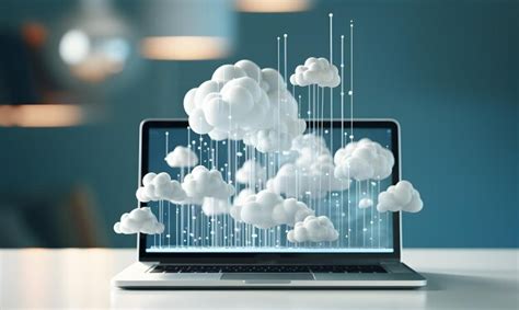 Premium Photo Cloud Data Storage Cloud Computing And Data Transfer Concept Ai Generated