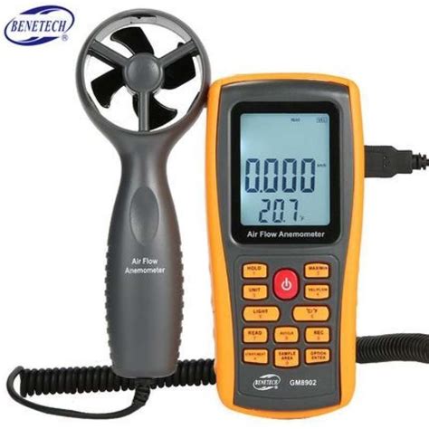 Promo Gm8902 Benetech Anemometer Data Logger Flow Meter Gm 8902 Cfm