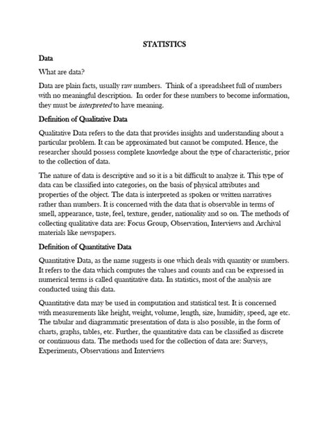 unit 3 statistics pdf level of measurement statistics