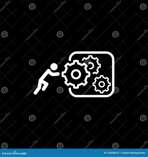 Integration Of Innovation Icon Flat Design Stock Vector Illustration Of Interface Business