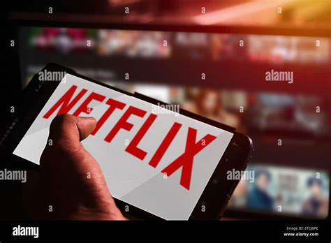 pringsewu lampung 14 dezember 2023 netflix logo auf dem smartphone
