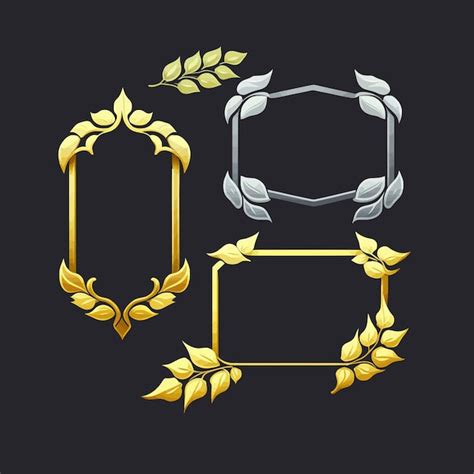 Premium Vector Rank Frames Ui Game Borders Evolution Frames For Rpg Game Avatars Game Ui Ux