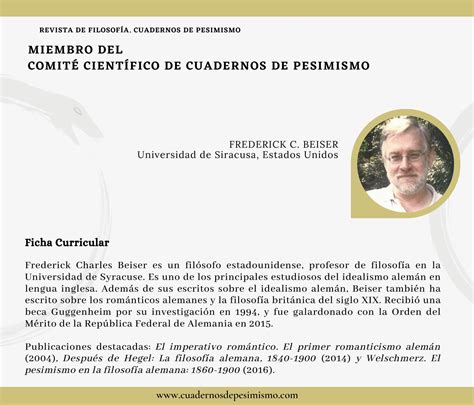Cuadernos De Frederick C Beiser Reconocido Especialista De La Filosofía Alemana Del Siglo