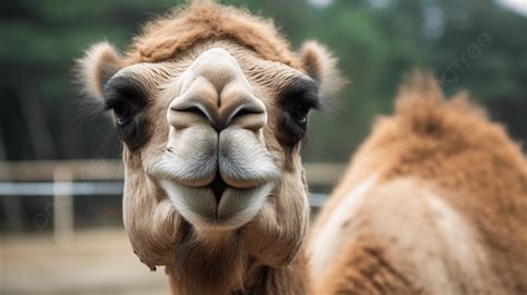 Close Up Image Of A Camel With His Mouth Open Background A Camel With