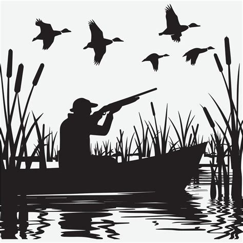 Duck Hunting Silhouette 49401843 Vector Art At Vecteezy