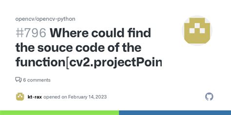 Where Could Find The Souce Code Of The Function Cv2projectpoinst