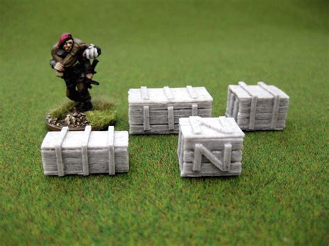 28mm 1 56 Resin Wooden Crates Set Of 12 By Debris Of War Charlie
