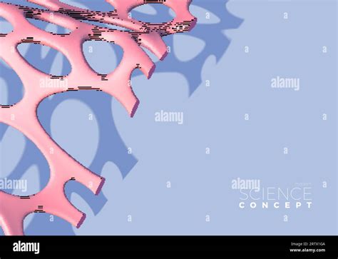 Artificial Biologic Fiber Background With Abstract Pink Mesh Stock Vector Image And Art Alamy