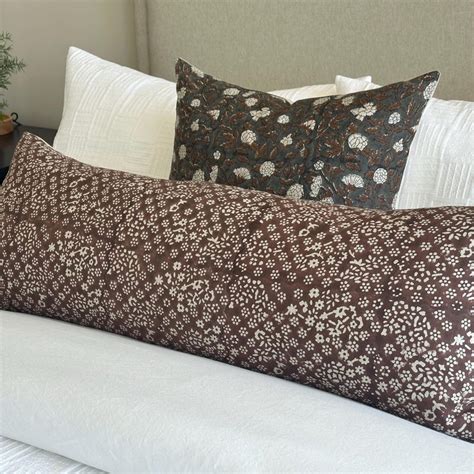 Brown Lumbar Pillow Etsy