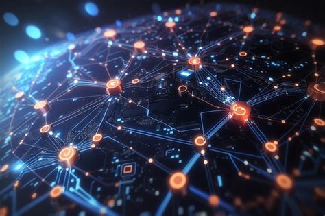 Premium Ai Image Technology Digital Data Network Connection And Cyber Security Concept