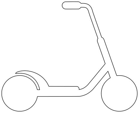 Shape Of Scooter Free Printable Papercraft Templates