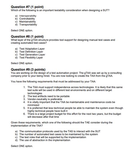 solved question 7 1 ﻿point which of the following is an