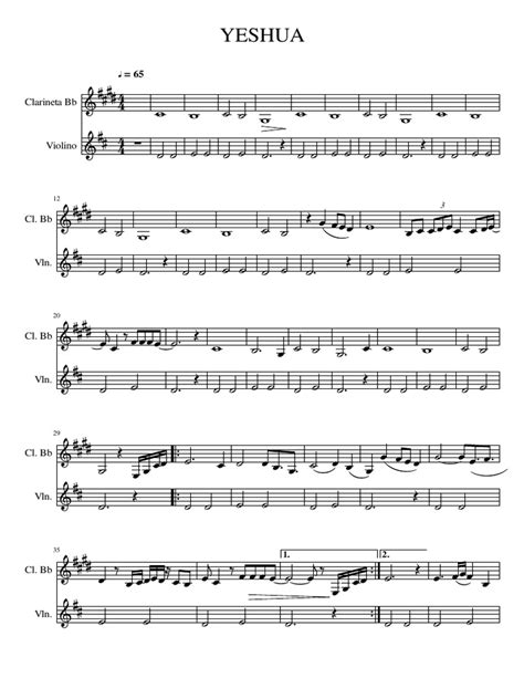 Yeshua Partitura E Partes Pdf