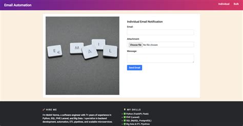 Flask Email Automation Bulk Email Sender