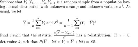 suppose that y1 y2 yn yn 1 is a random sample