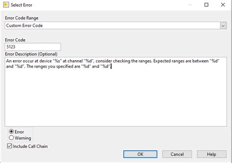 manage error codes of dqmh module ni community