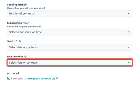 Exclude Specific Lists Or Contacts From Receiving A Marketing Email