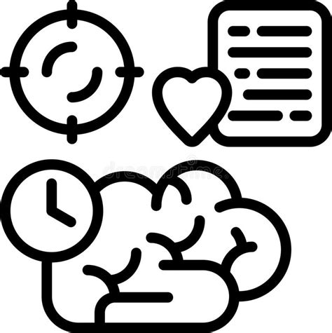 Self Discipline Vector Icon Stock Vector Illustration Of