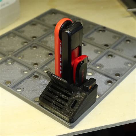 Gridfinity Usb Sd Microsd Storage Holder By Hacksolot Download Free