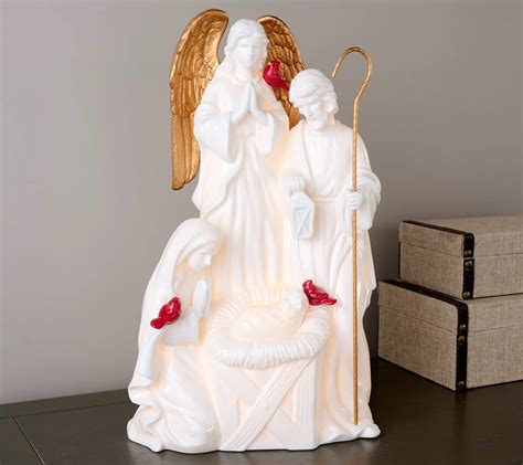 Jane X Home Reflections 17 Lit Ceramic Cardinal Nativity