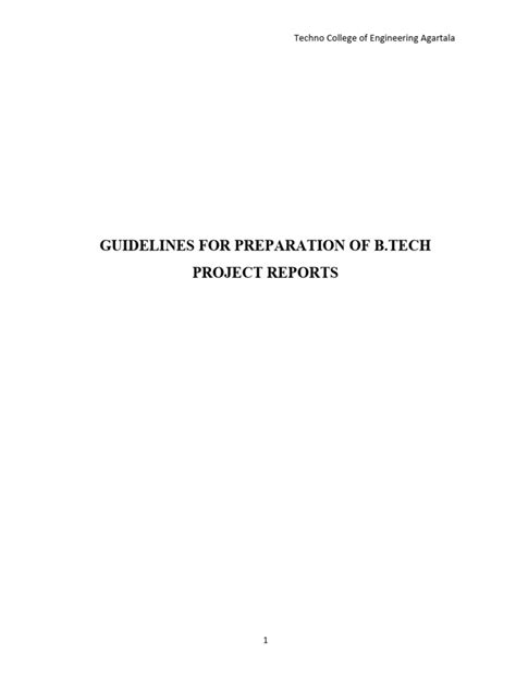 b tech project report guidline pdf paragraph thesis