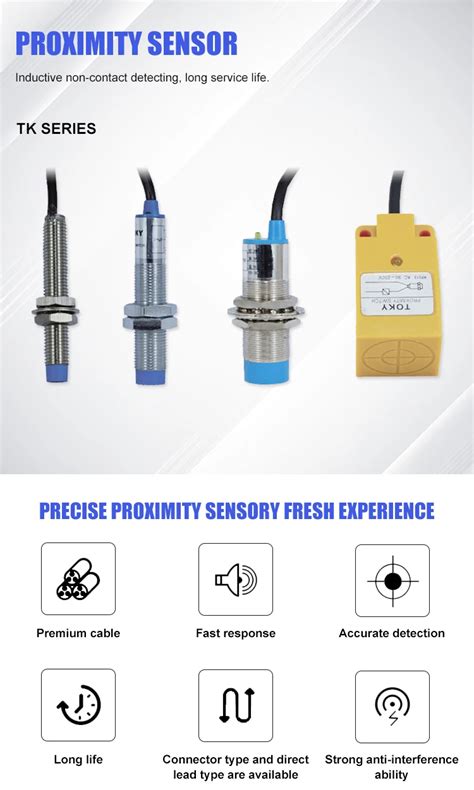 Toky Ip Proximity Sensor Npn Pnp No Output Mode Non Flush Mounted Inductive Proximity Switch