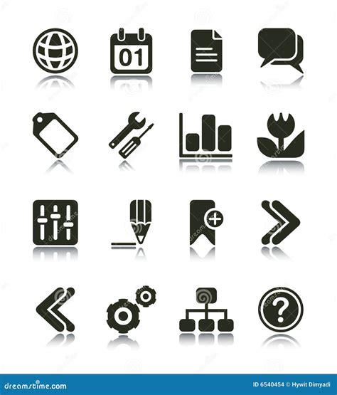 Internet And Web Icon Stock Vector Illustration Of Icons 6540454