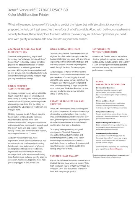 Xerox Versalink C7125 At ₹ 251000 Piece Multifunction Printer In Lucknow Id 2853072781255