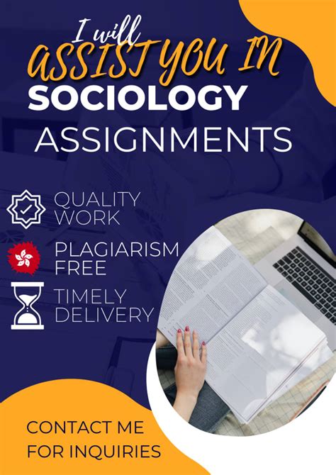 Assist You In Your Sociology Assignments By Yvesmag Fiverr