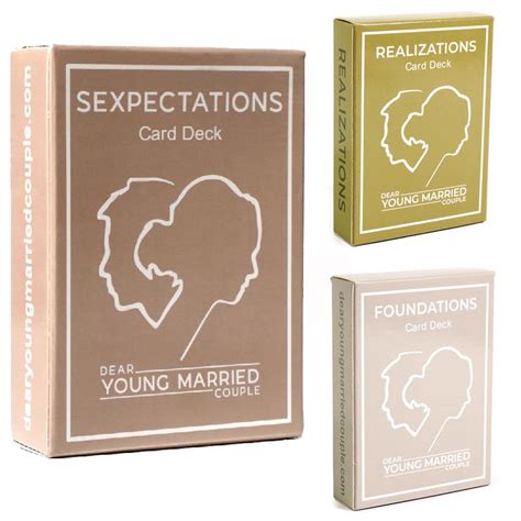 Sexpectations Card Deck Conversation Starters For Couples 52 Questions On Intimacy Card Games