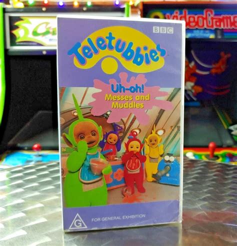 Teletubbies Uh Oh Messes And Muddles Vintage 1998 Bbc Vhs Video 9