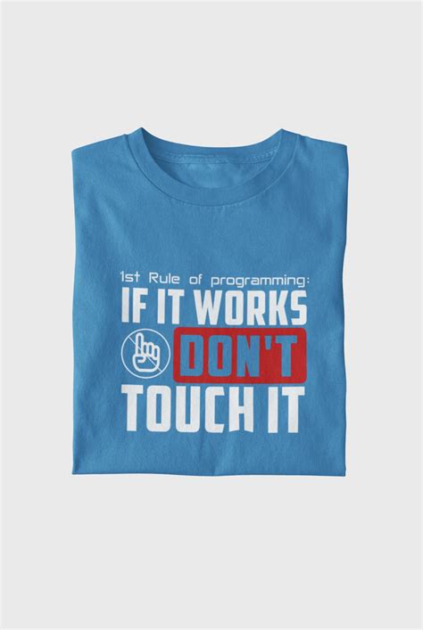 Buy First Rule Of Programming Tshirt Skyblue S At Best Price In India