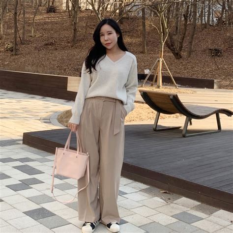 여자 와이드 슬랙스 데일리룩 봄코디 무신사 스탠다드 직접 입어봤지 네이버 블로그