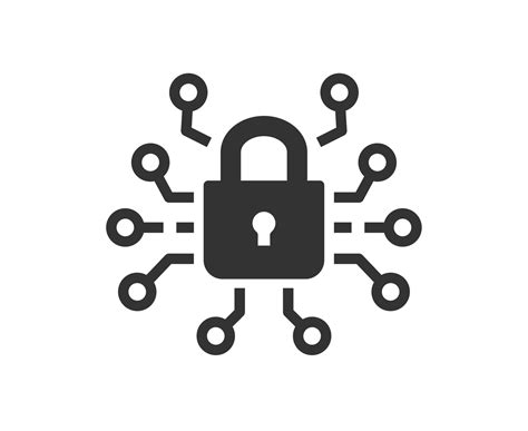Cyber Security Icon On White Background Vector Illustration 14169960