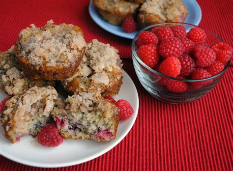 Raspberry Banana Crumb Muffins Domestic Mommyhood