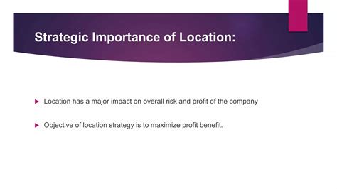 Location Strategy Operation Management Pptx Logistics Business