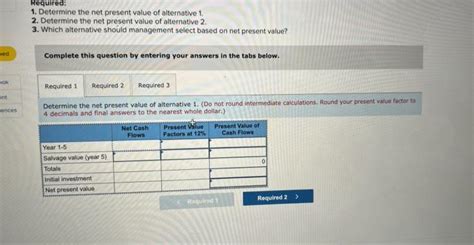 solved 5 problem 24 6a algo net present value of alternate