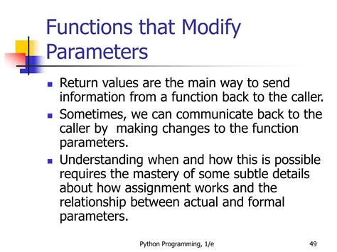 introduction to declaring functions in python ppt
