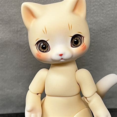 8cm Mocha Cat Cream Corn Denver Doll Emporium