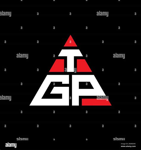 Tgp Triangle Letter Logo Design With Triangle Shape Tgp Triangle Logo