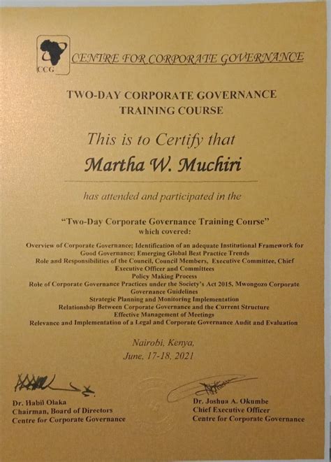 Martha W Muchiri Mihrm Mkim On Linkedin I Learnt Alot During