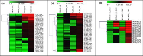 hierarchical clustering of putative r genes encoded by differentially