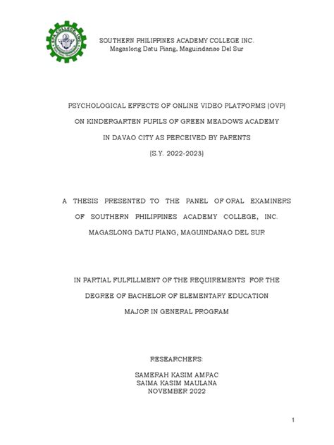 Thesis Revised Dec20 Pdf Social Science