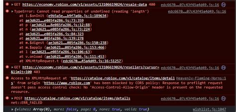 Catalog Asset Information Never Loads Website Bugs Developer Forum