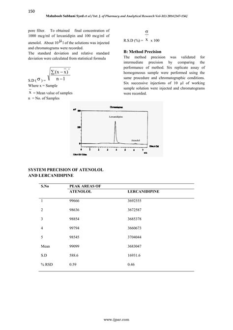 Analytical Method Development And Validation For Simultaneous Estimation Of Lercandipine And