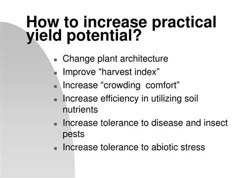 PPT Yield Trends And Genetic Potential PowerPoint Presentation Free Download ID 688019