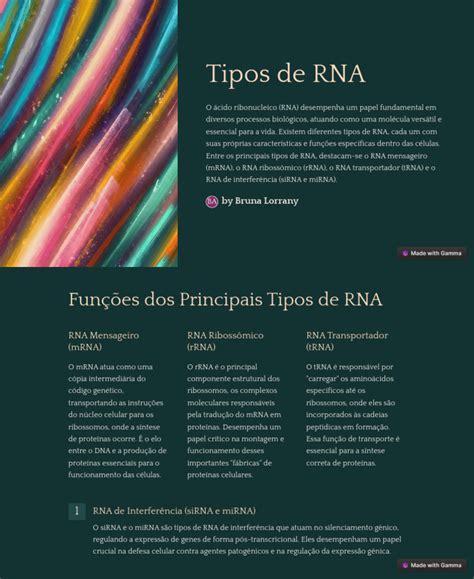 Tipos De Rna Pdf