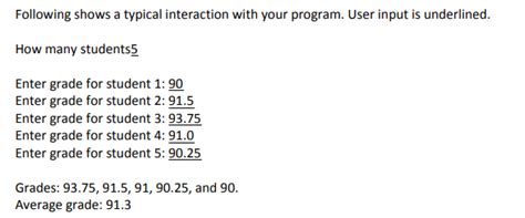 Solved Write A Program To Read The Number Of Students In Chegg