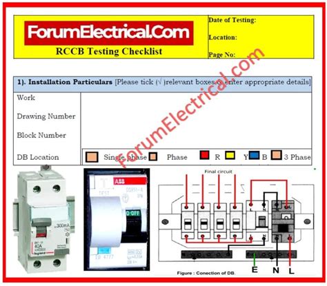 How To Test An Rccb Complete Testing Procedure And Checklist