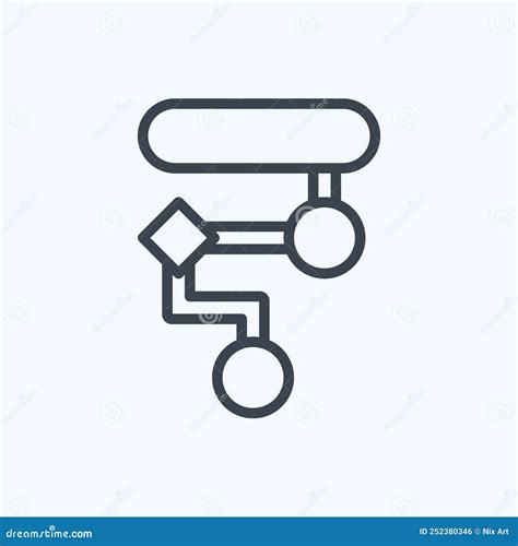 Icon Design Algorithm Suitable For Data Analytics Symbol Line Style Simple Design Editable